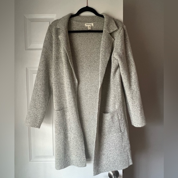 Monteau | Jackets & Coats | Monteau Pea Coat Style Sweater Jacket ...